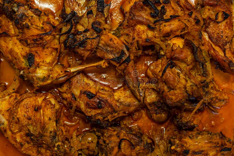 Rabbit prepared in oven stock photo. Image of roast - 180422308