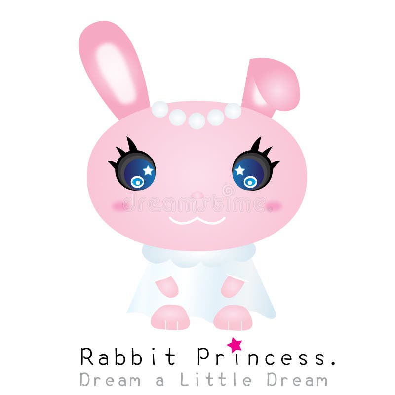 Rabbit Princess Character stock vector. Illustration of angel - 26620861