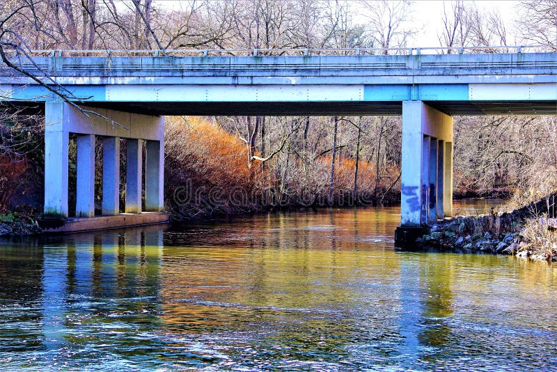 Scenes from the Hamilton Dam on the Rabbit River, Hamilton MI Stock ...