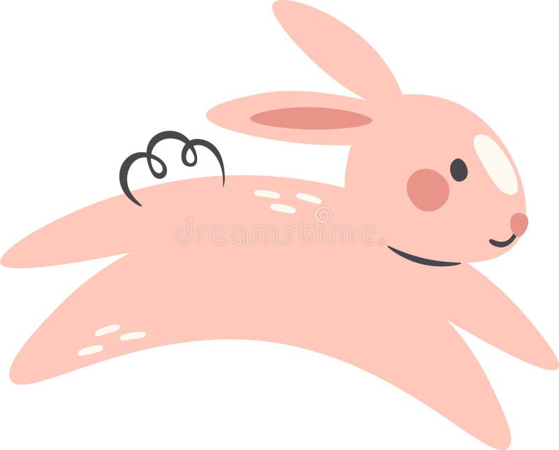 Rabbit Running Animal stock vector. Illustration of bunny - 301031706
