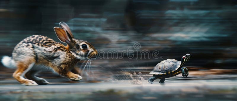 Turtle Rabbit Running Stock Illustrations – 65 Turtle Rabbit Running ...