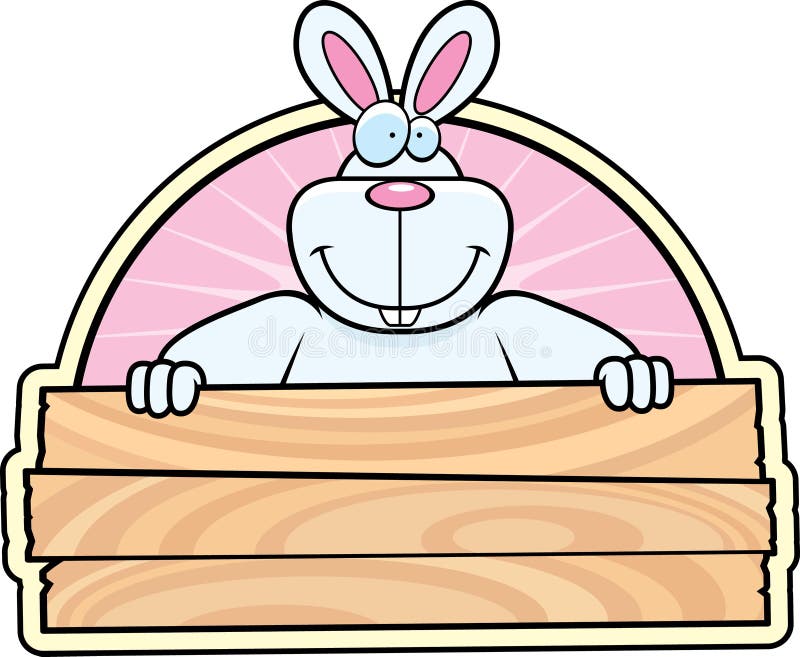 Rabbit Sign stock vector. Illustration of smiling, animal - 14173248