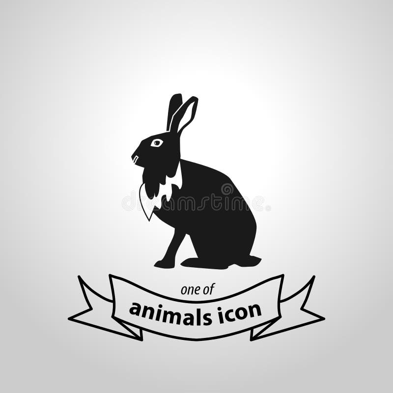 Simple Rabbit Icon Stock Illustrations – 10,354 Simple Rabbit Icon ...