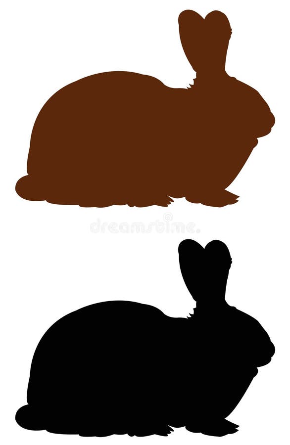 Rabbit silhouette stock vector. Illustration of silhouette - 86638753