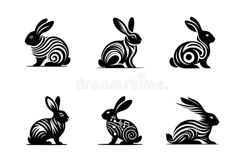 Rabbit Silhouette Vector Illustration 向量例证 - 插画 包括有 文件, 艺术: 308101310