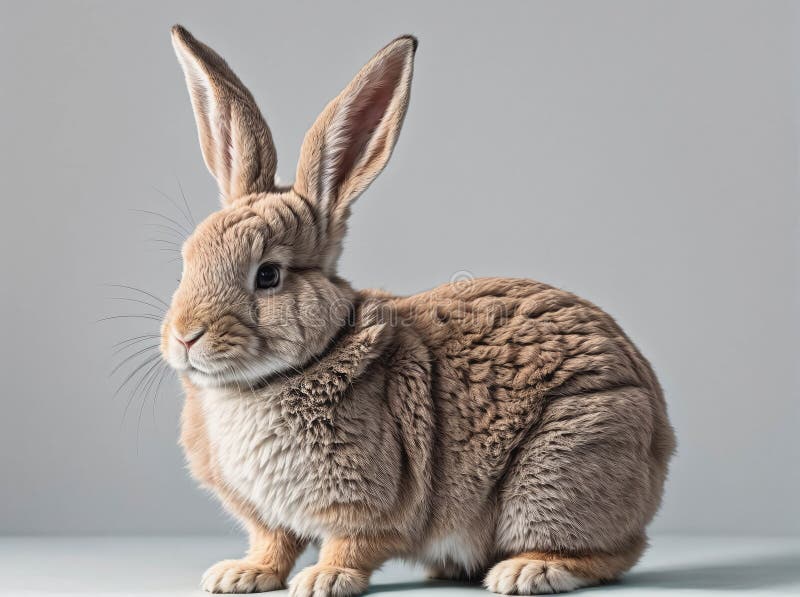 A Rabbit is Sitting on a Table Stock Image - Image of spring, cute ...