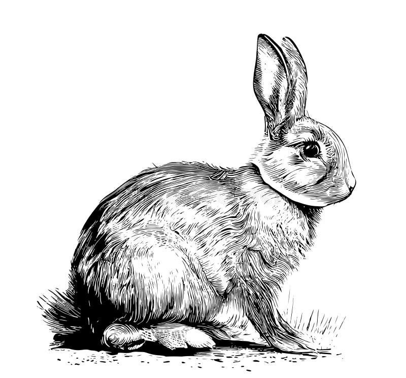 Rabbit Sketch Hand Drawn Easter Vector Illustration Stock Image - Image ... Rabbit Sketch Hand Drawn Easter Vector Illustration Stock Image - Image ...