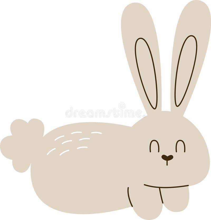 Rabbit Sleeping Animal stock vector. Illustration of animal - 302224721