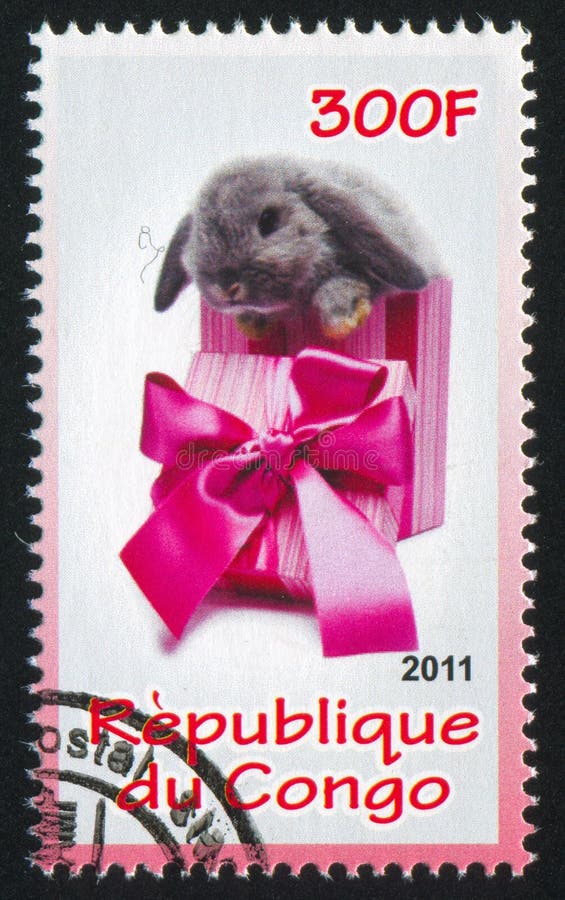 Rabbit Stamp Printed by Malawi Editorial Stock Photo - Image of ancient ...
