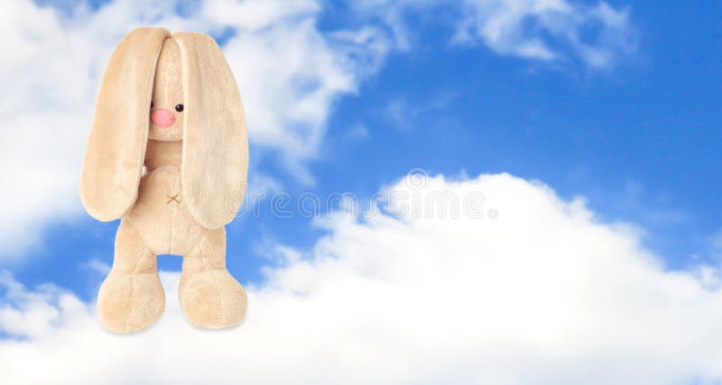 The Rabbit is Standing on a Cloud. Resentment, Loneliness, Autism Stock ...