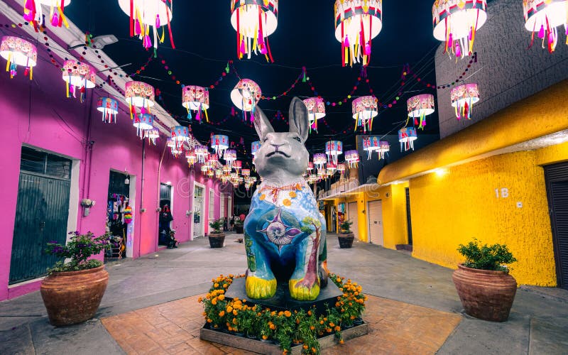 There is a Rabbit Statue in the Middle of the Street Editorial ...