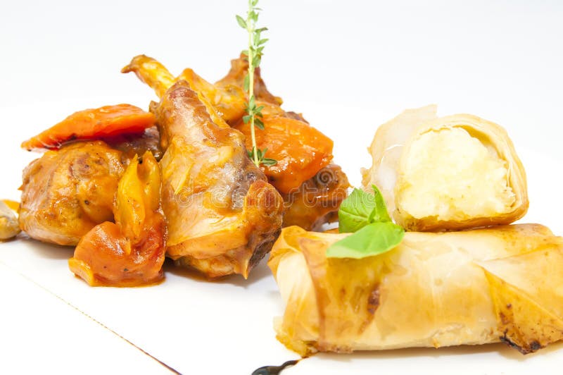 Rabbit stew stock image. Image of brussels, golden, potatoes - 35295637