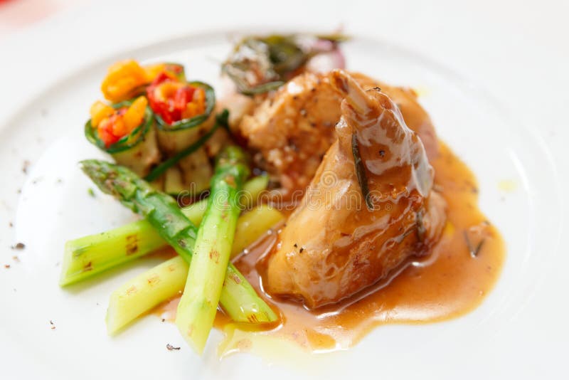 Rabbit Stew Maltese Style or Stuffat Tal-Fenek Closeup in the Pan ...