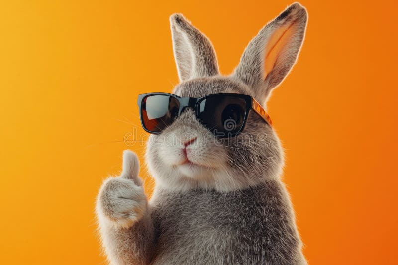 Rabbit Sunglasses Peace Sign Stock Photos - Free & Royalty-Free Stock ...
