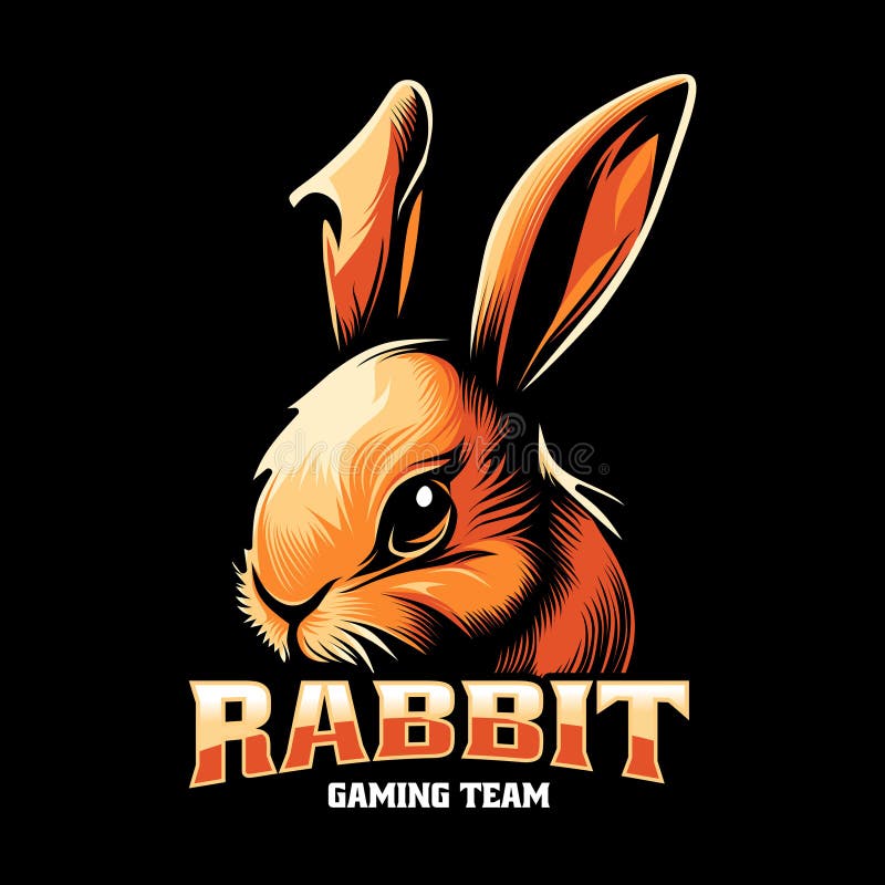Rabbit team gaming logo stock vector. Illustration of gamer - 269801718