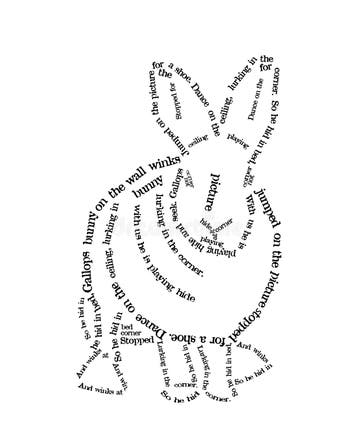 Rabbit - text, calligraphy stock illustration. Illustration of bunny ...