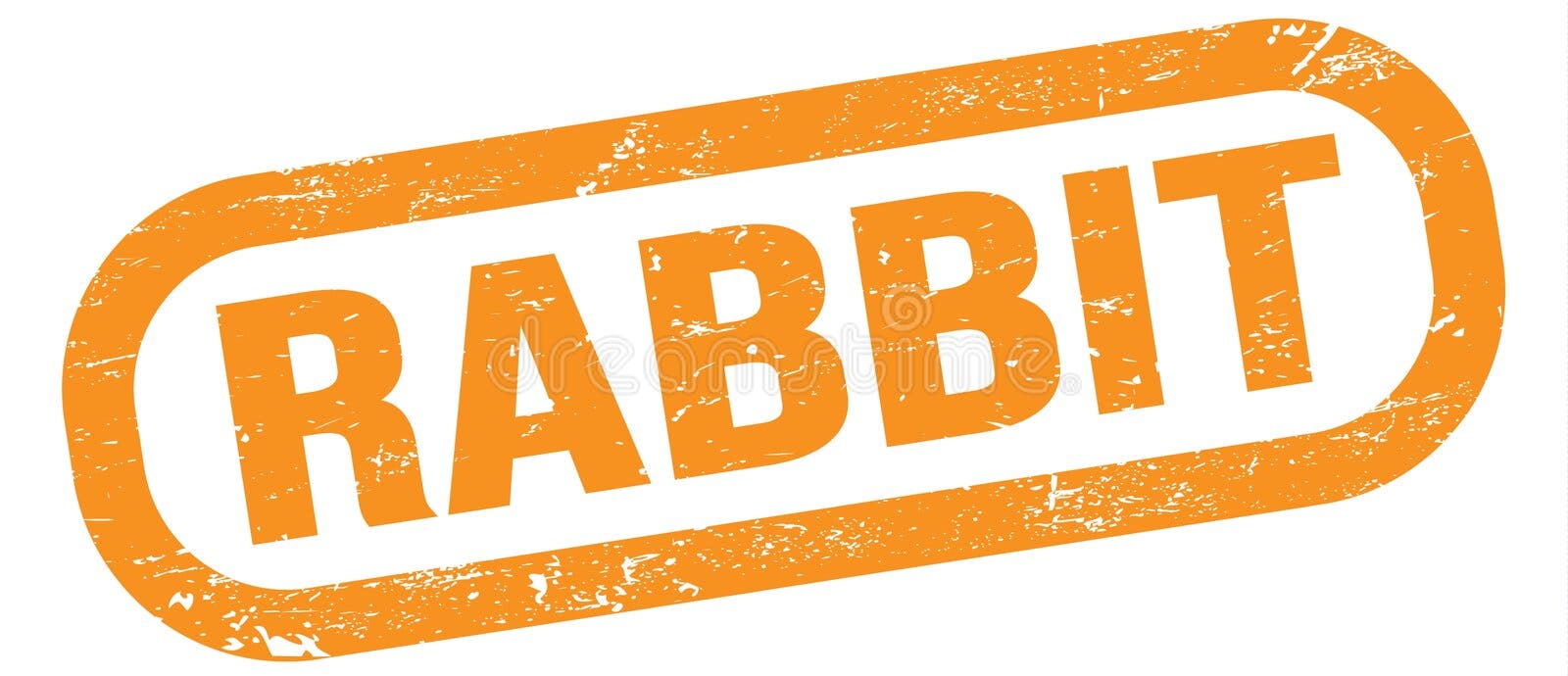 Rabbit - text, calligraphy stock illustration. Illustration of bunny ...