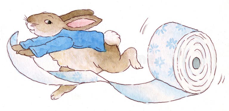 Rabbit Toilet Paper Stock Illustrations – 50 Rabbit Toilet Paper Stock ...