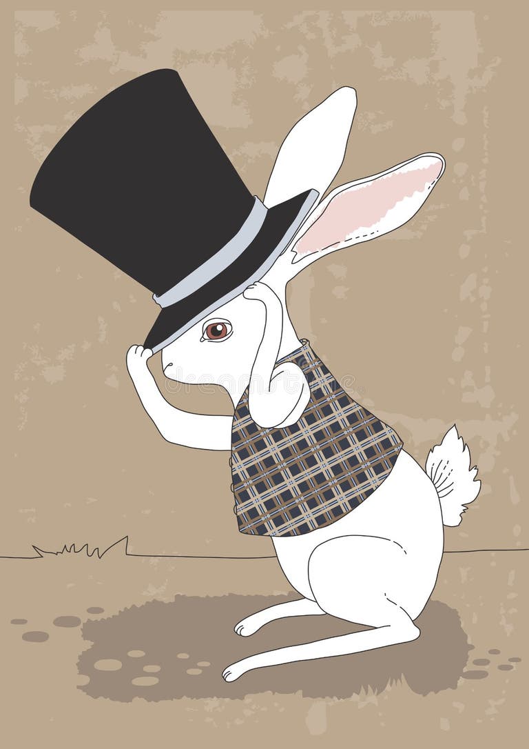 Vector Cartoon Rabbit Top Hat Stock Illustrations – 761 Vector Cartoon ...