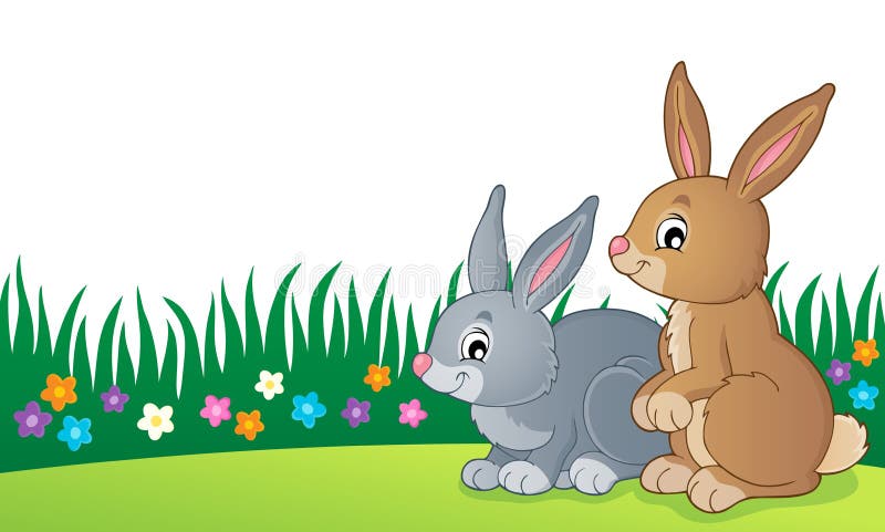 Rabbit topic image 1 stock vector. Illustration of clipart - 66769976