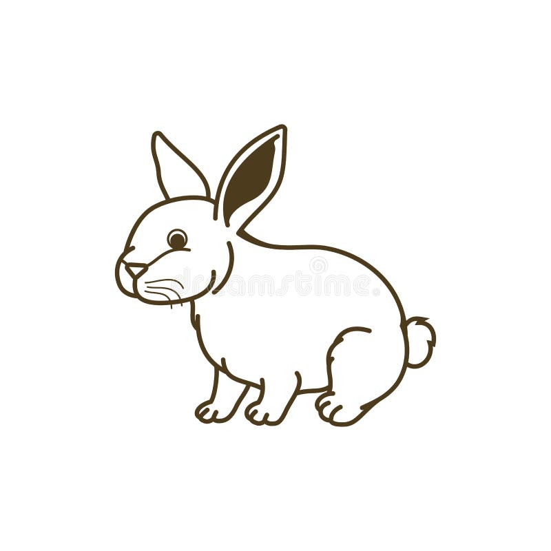 Rabbit Vector Icon Illustration Design Stock Vector - Illustration of ...
