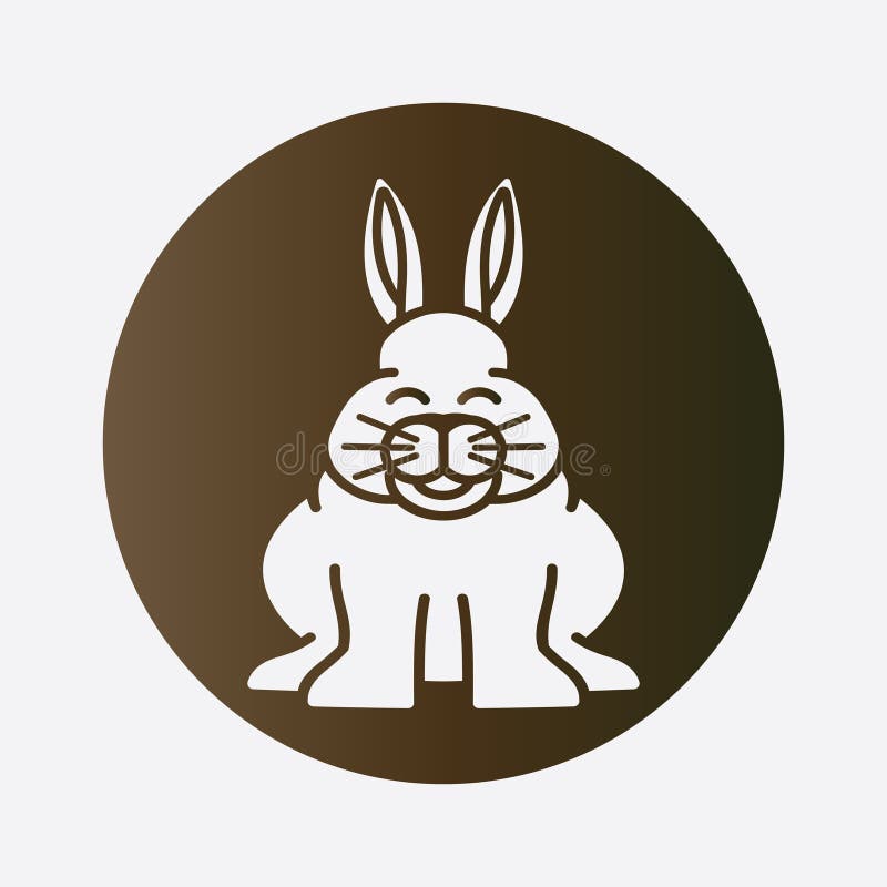 Rabbit Vector Icon Illustration Design Stock Vector - Illustration of ...