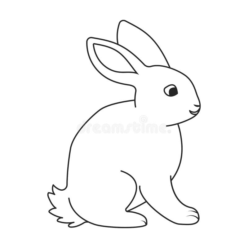 Running Rabbit Outline Stock Illustrations – 747 Running Rabbit Outline ...