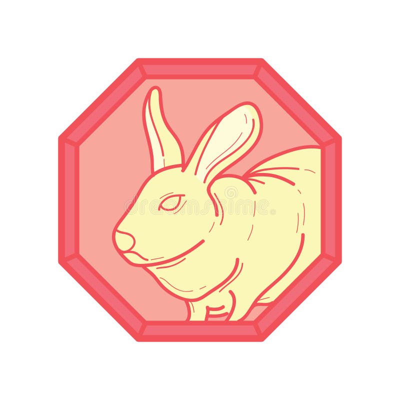 Rabbit. Vector Illustration Decorative Design Stock Illustration ...