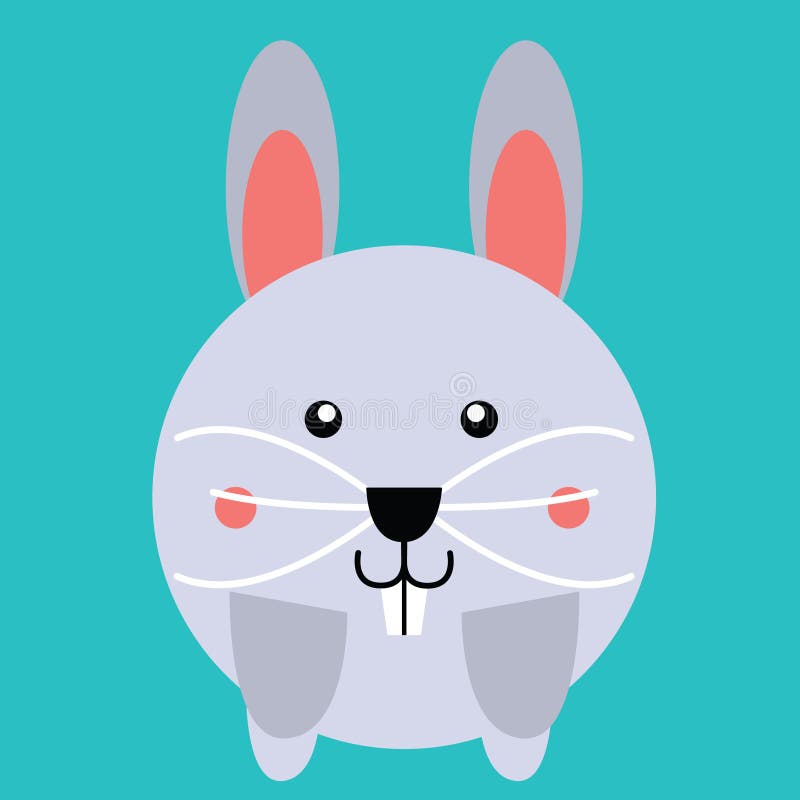 Rabbit. Vector Illustration Decorative Design Stock Vector ...