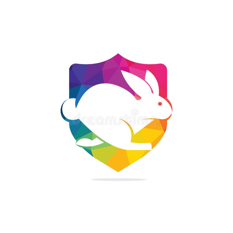 Rabbit vector logo design. stock vector. Illustration of business ...
