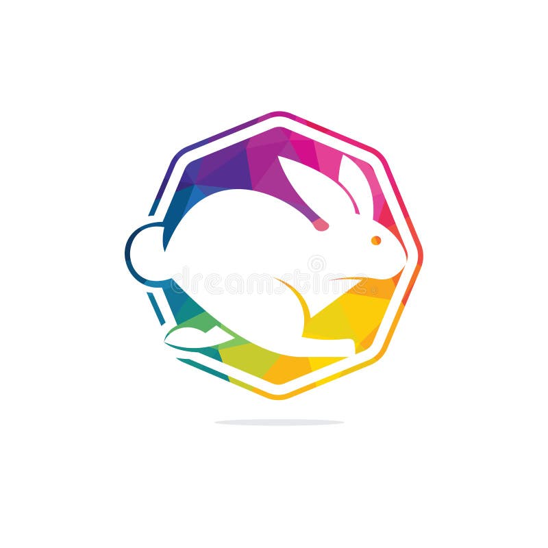 Rabbit vector logo design. stock vector. Illustration of nature - 158926062