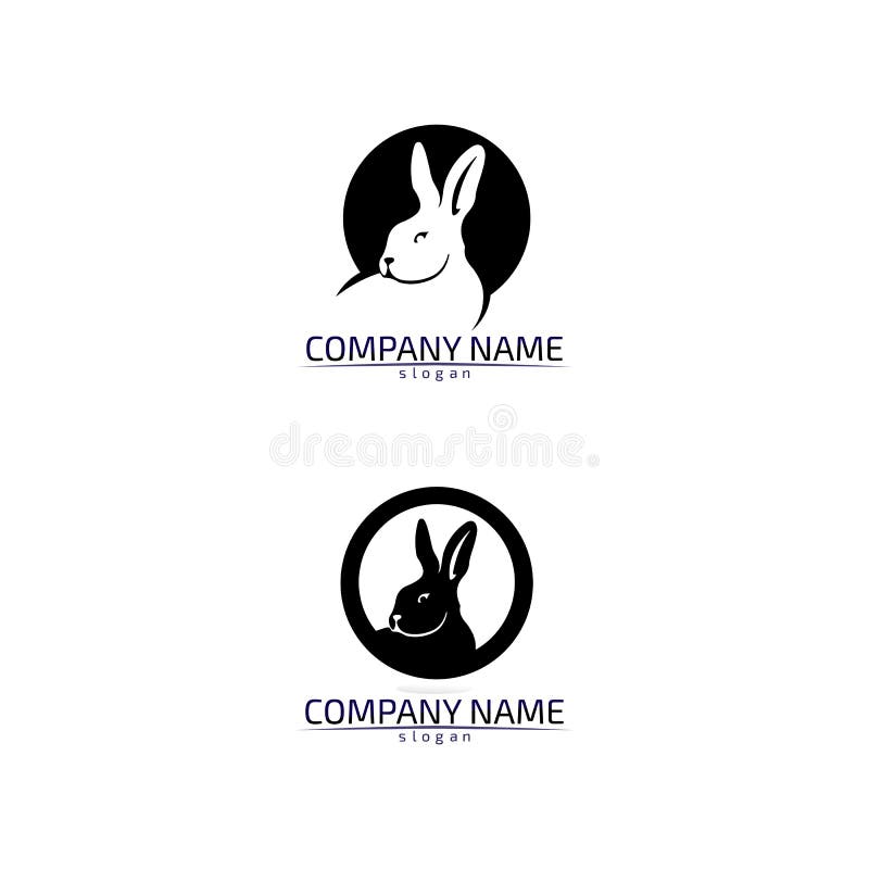 Rabbit Vector Logo Template and Animal Icon Design Animals Stock Vector ...