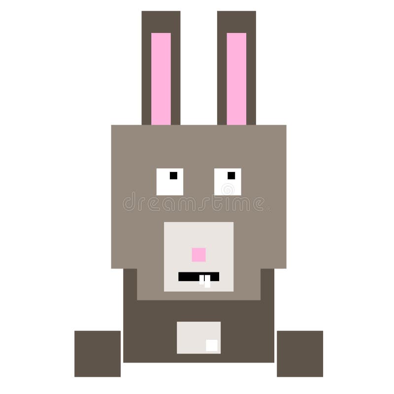 Rabbit stock vector. Illustration of square, magical - 97777184