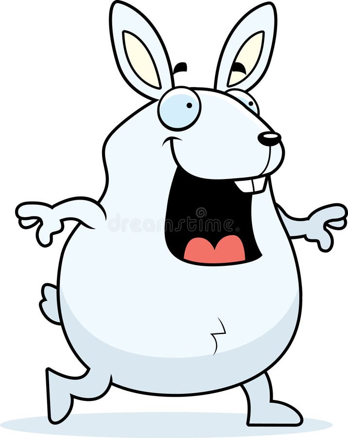 Rabbit Walking stock vector. Illustration of rabbit, vector - 10407621