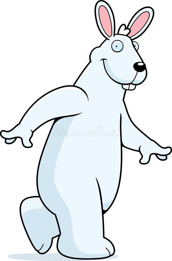 Walking Rabbit Vector Illustration Stock Vector - Illustration of ball ...