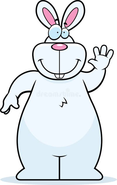 Rabbit Waving stock vector. Illustration of bunny, greeting - 10638276