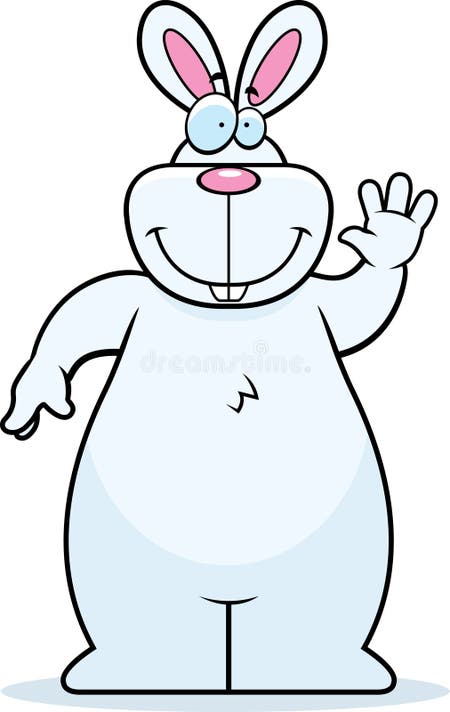 Rabbit Waving stock vector. Illustration of bunny, greeting - 10638276