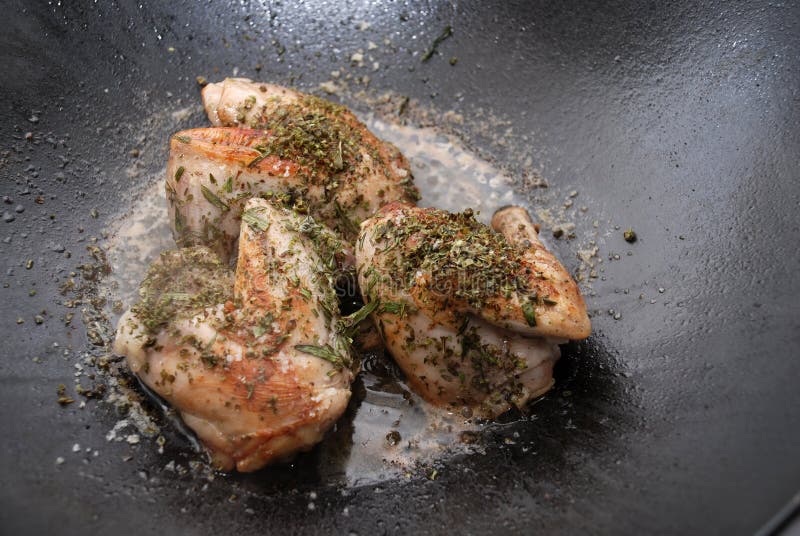 Rabbit wings stock photo. Image of herbs, frying, cook - 7422826
