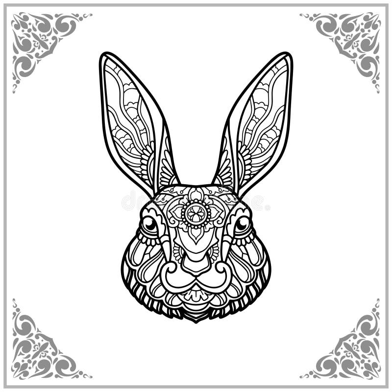 Rabbit Zentangle Stock Illustrations – 510 Rabbit Zentangle Stock ...