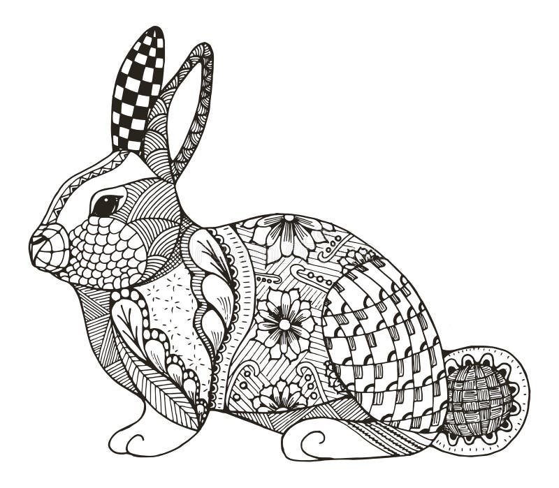 Rabbit zentangle stylized stock vector. Illustration of artwork - 66132301 Rabbit zentangle stylized stock vector. Illustration of artwork - 66132301