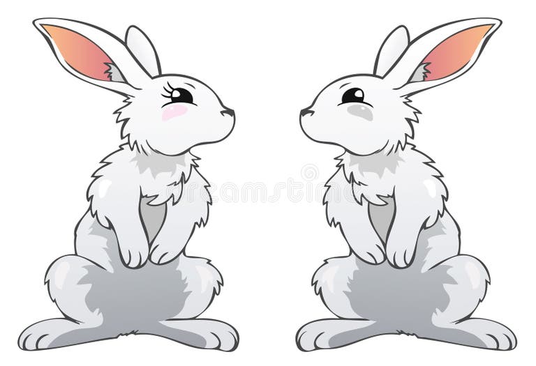 Two Male Rabbits Stock Illustrations – 53 Two Male Rabbits Stock ...