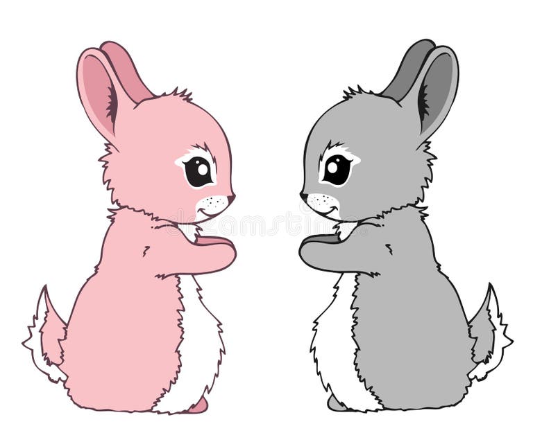 Two Male Rabbits Stock Illustrations – 53 Two Male Rabbits Stock ...