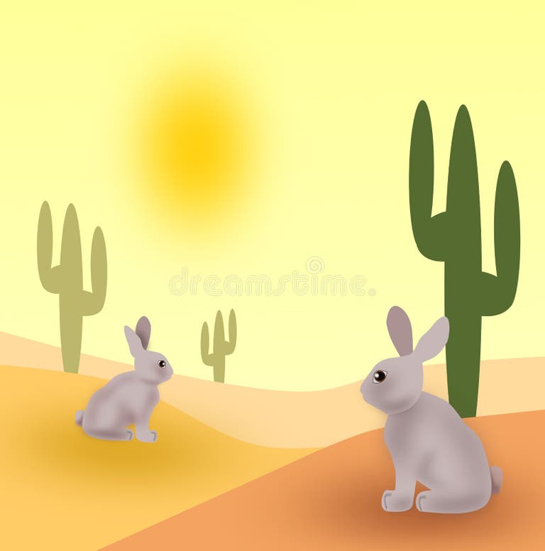 Desert Rabbit Stock Illustrations – 1,127 Desert Rabbit Stock ...