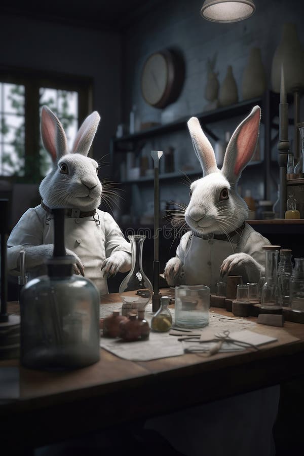 Rabbits Scientist Stock Illustrations – 21 Rabbits Scientist Stock ...