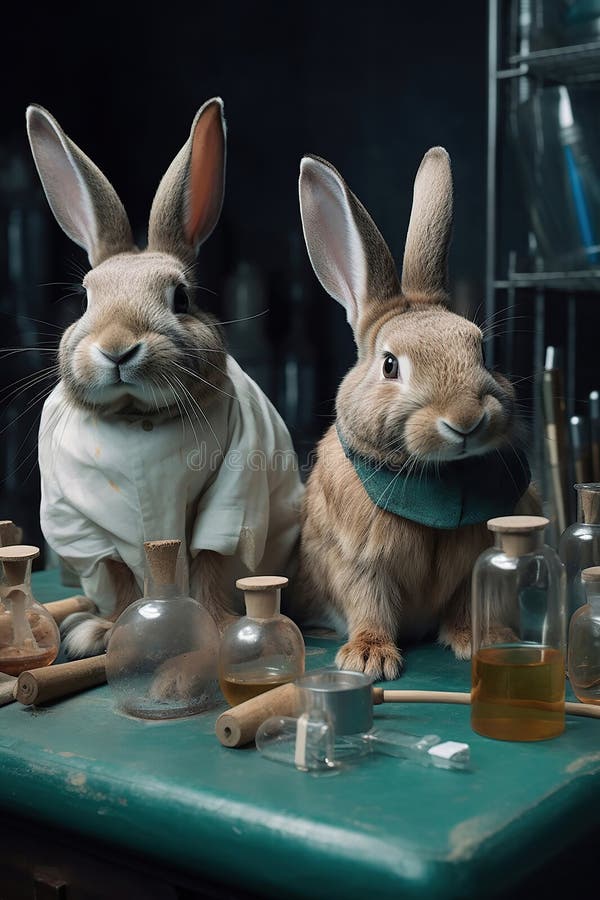 Rabbits Scientist Stock Illustrations – 15 Rabbits Scientist Stock ...