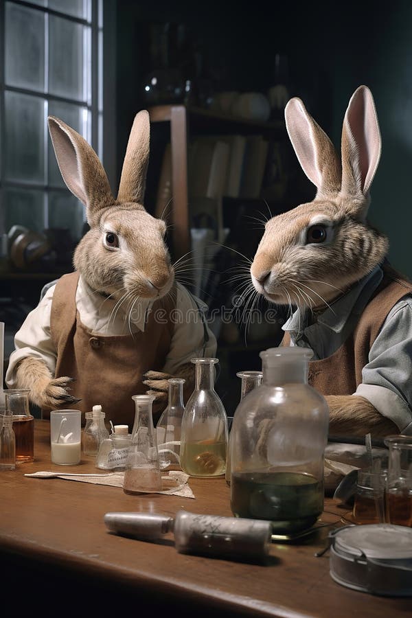 Rabbits Scientist Stock Illustrations – 21 Rabbits Scientist Stock ...