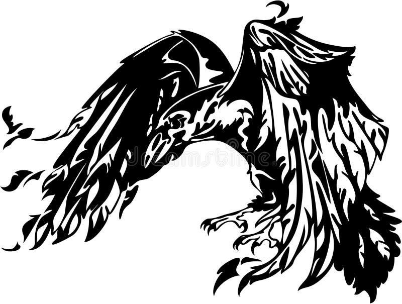 Rabe vektor abbildung. Illustration von ominös, bild - 16955242