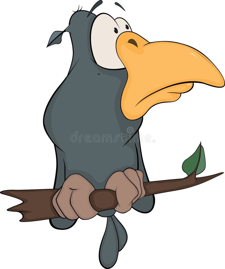 Rabe aus einem Märchen vektor abbildung. Illustration von turm - 31083913