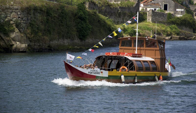 Rabelo Boat, Porto, Portugal Stock Photo - Image of heritage, boats ...