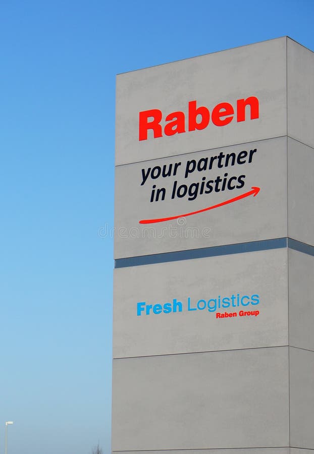 Raben and Fresh Logistics Company Board with Logo Editorial Stock Image ...